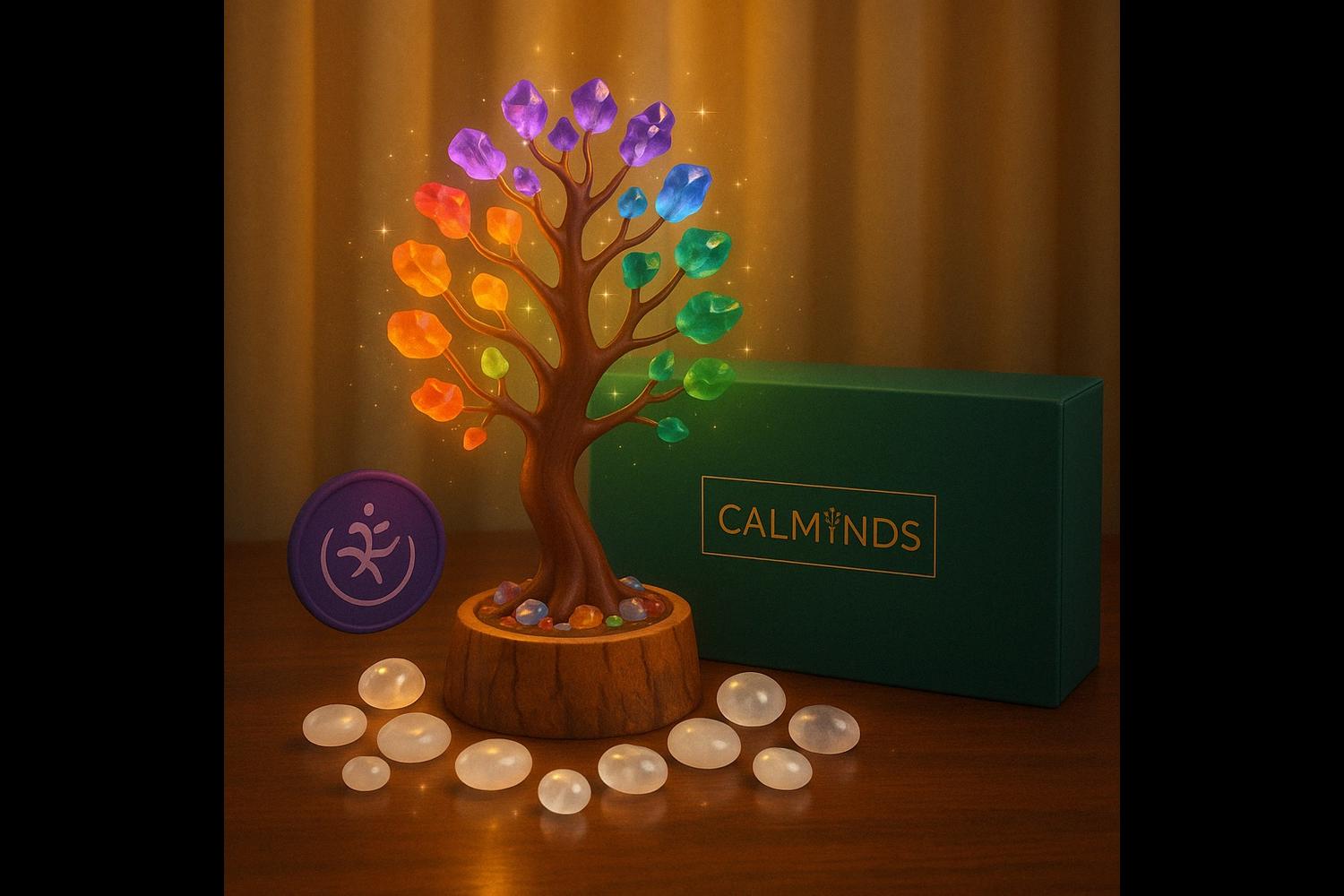 Unlock Power of Calminds 7 Chakra Crystal Tree